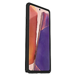 OtterBox Galaxy Note20 5G Symmetry Series Case - BLACK, ultra-sleek, wireless charging compatible, raised edges protect camera & screen