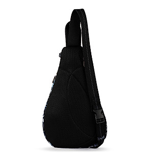 Sakroots Women's Go Sling Backpack in Nylon Eco Twill, Midnight Seascape, One Size