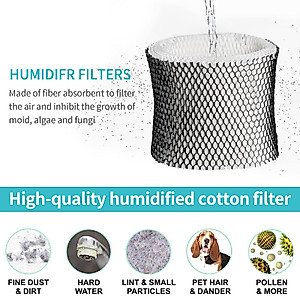 Eagles 5 Packs HWF64 Humidifier Filter, Replacement Humidifier Wick Filters compatible with Holmes Filter B,Sunbeam and Bionaire Humidifiers