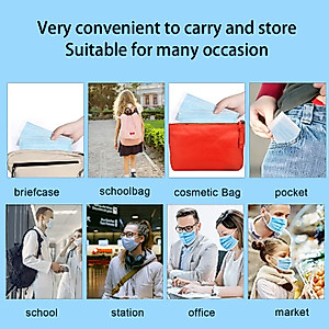 mystcare Disposable Face Mask 50 Pack Individually Packaged Wrapped Protection For Adults 3-layer Filter Safety Face Masks