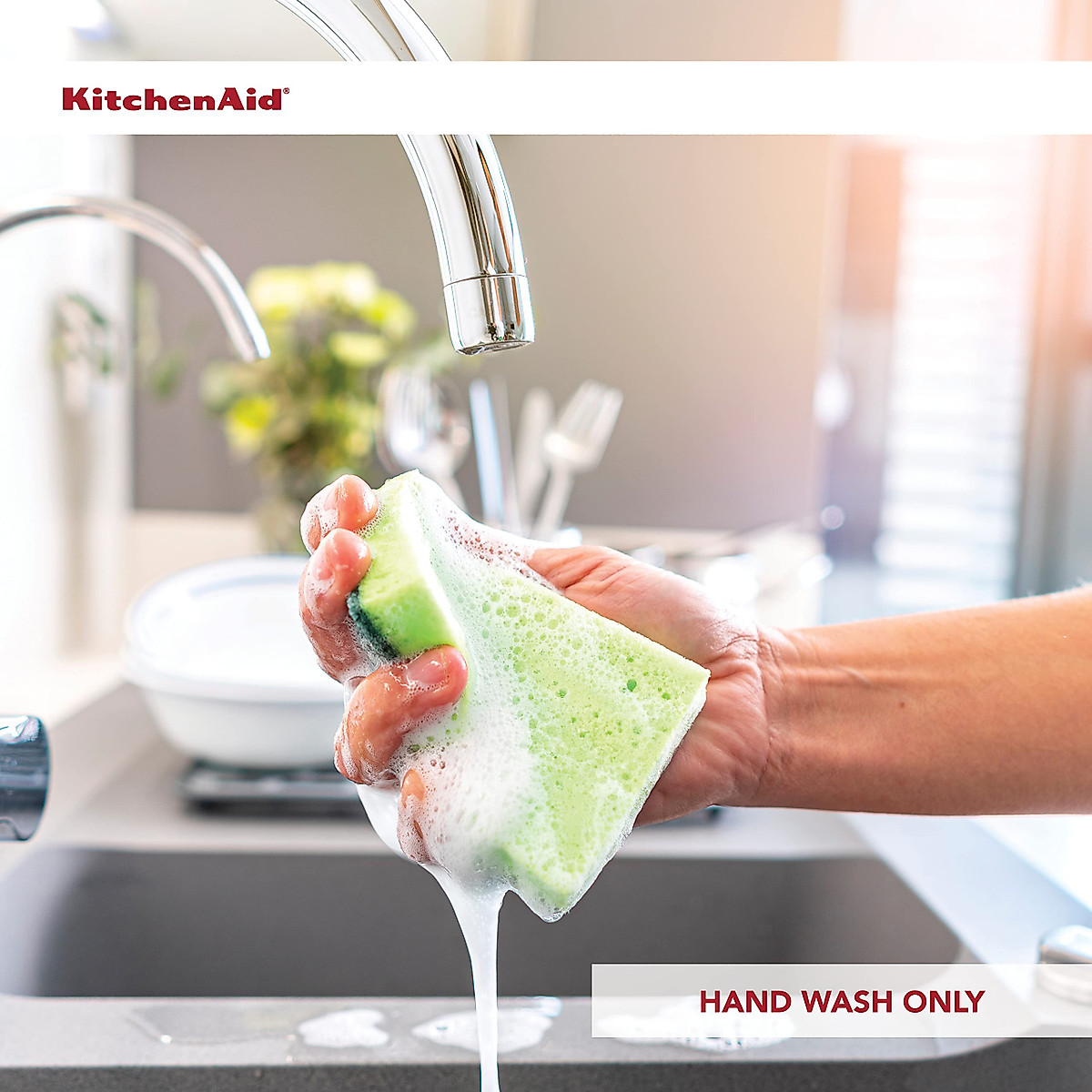 KitchenAid Premium 5-Inch Forged Santoku Knife - AUS-10 Damascus Steel Blade, Triple Rivet Pakkawood Handle, Sharp Kitchen Knife, Natural