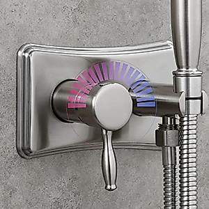 BINCAVIDOU Handheld Toilet Bidet Tap Wall Hot Water Faucet Spray Kit 2 Functions Portable Single Handle Concealed Fabric Diaper Shower Accessories,Black