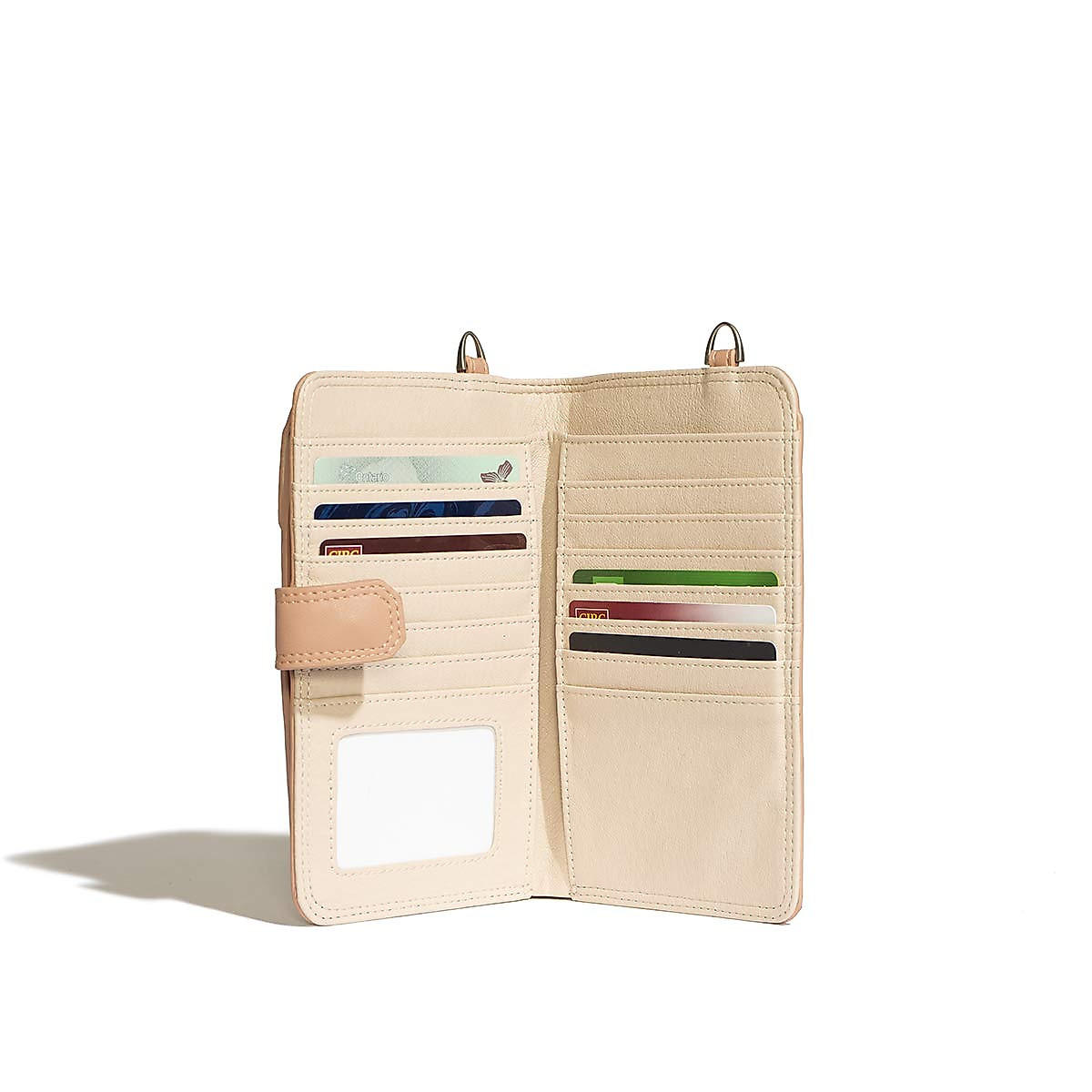 Pixie Mood Rae 7 x 4 Vegan Leather Convertible Crossbody Phone Wallet, Black