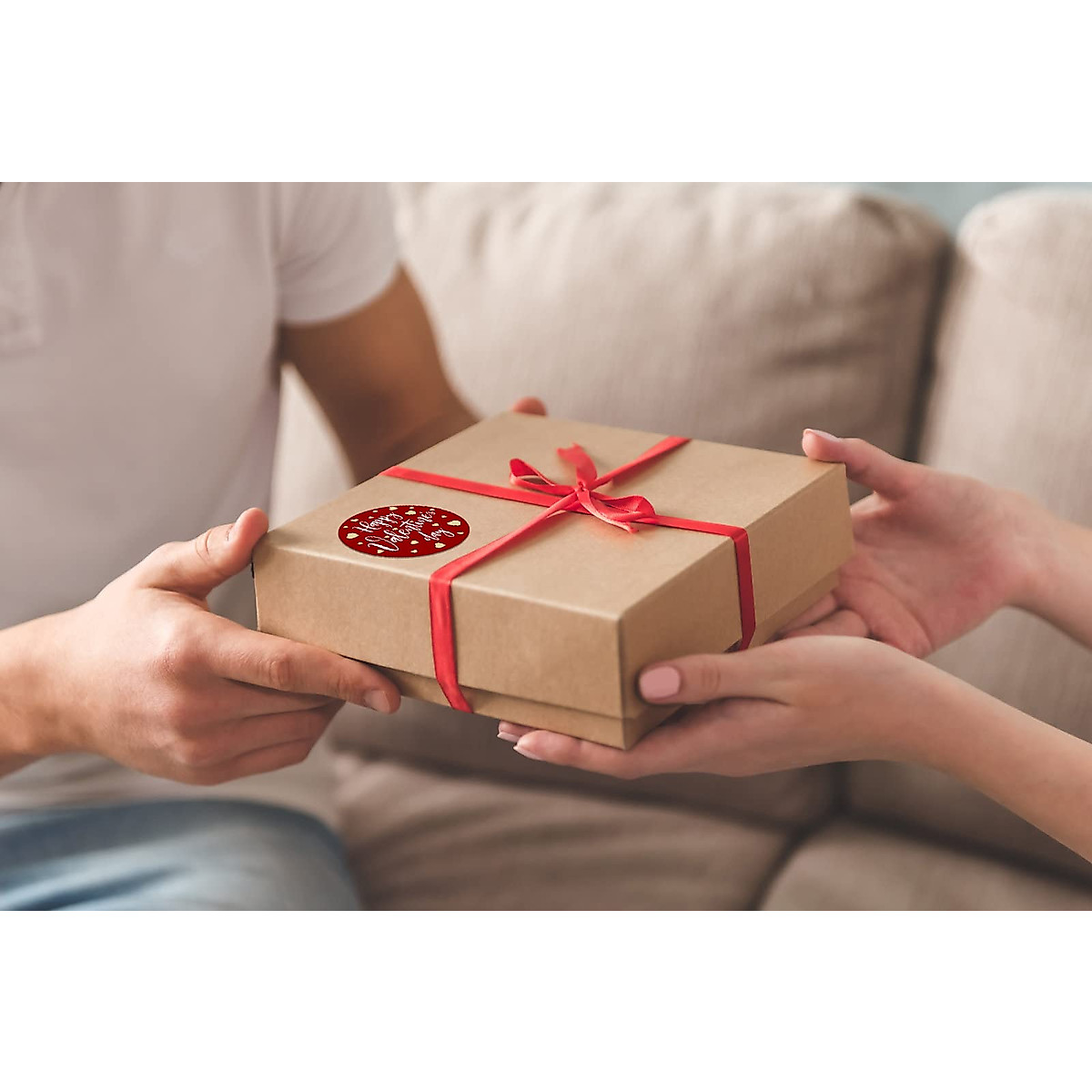 SICOHOME Happy Valentine's Day Stickers 1.5" Valentine's Day Envelope Seals Labels Stickers Valentine's Day Gift Sticker Party Favor Stickers Envelope Seals Sticker for Kids