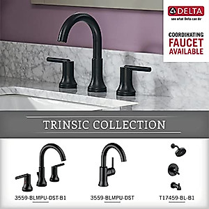 Delta Faucet 75935-BL Trinsic Zinc Towel Hook, Matte Black