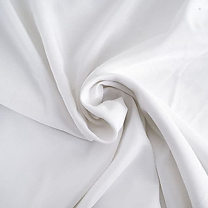 ZOTOYI Tableclothsfactory White 108" Round Polyester Tablecloth