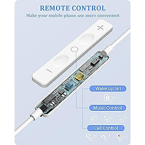 Earbuds Wired for iPhone Lightning Earphones Apple headphones [Apple MFi Certified]Built-in Mic & Volume Control, No Bluetooth Required Compatible with iPhone 14/13/12/11/XS/X/8 Support All iOS System