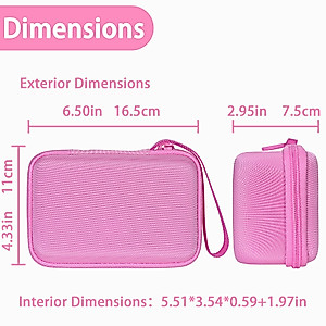 Aenllosi Kids Camera Case for Anchioo/for ESOXOFFORE Instant Print Camera Toys,Kids Selfie Digital Camera Photo Paper & Color Pen Holder (Pink,Case Only)