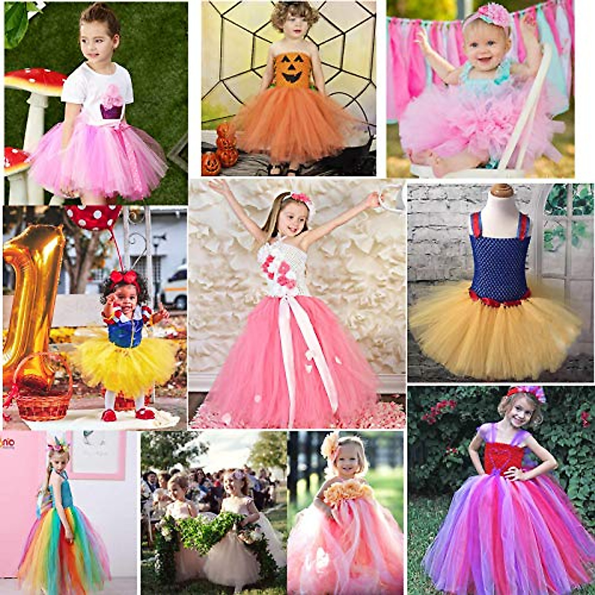 ICOSHOW Sparkling Tulle Rolls, 15” by 30 Yards (90FT) Glitter Tulle Spool Ribbon Fabric for Wedding Birthday Bridal Shower Tutu Skirt Party Gift Wrapping (White)