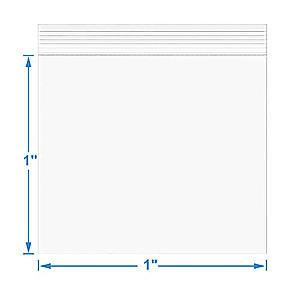 Foopama 200PCS 1" x 1" 4Mil Small Clear Zip Bags, Reclosable Mini Zip Plastic Baggies Heavy Duty Lock Poly Bag For Jewelry Pill Beads Coin Thick Zipper