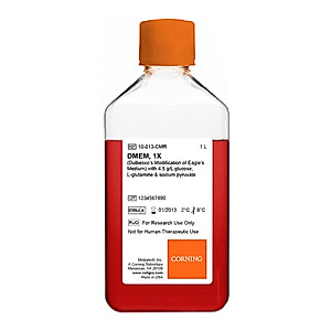 Mediatech 15-013-LB Dulbecco's Modification of Eagle's Medium, Powder, 4.5 g/L Glucose and Sodium Pyruvate Without L-glutamine, 20 L