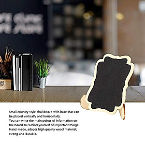 Taidda Mini Chalkboard Sign, 10Pcs Wooden Blackboard Small Chalkboard Labels with Easel Stand for Food Labels, Table Numbers, Weddings Party Decorationrd