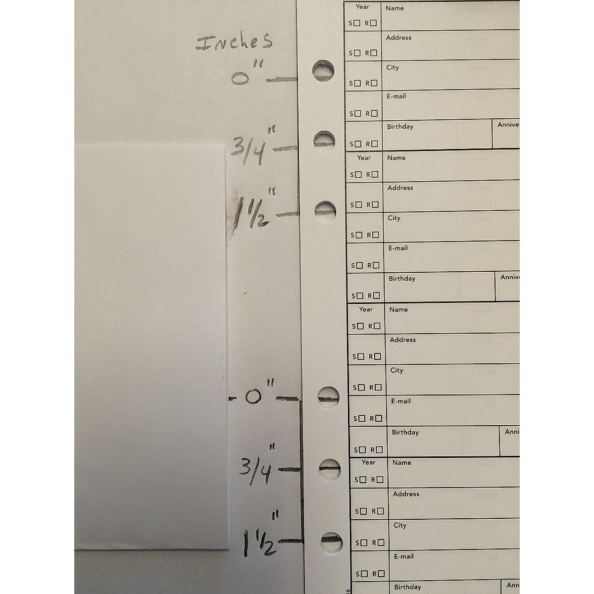 SELPONT 7 Inch Address Book Refill 14 Sheets (28 Pages) fits Many Older Hallmark Books