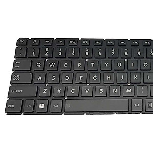 New Laptop Replacement Keyboard for Toshiba Satellite L50-C L50D-B L50D-C L50DT-B L50T-B L50T-C L50W-C L55D-B L55D-B L55D-B L55D-B L55D-B L55D-B US 9Z.NBCBQ.00I EBLIU01110 Black Backlight L50-B
