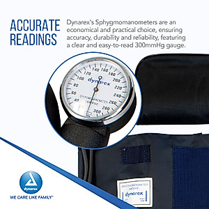 Dynarex 7107 Adult Sphygmomanometer, Medium Arm, Pack of 10