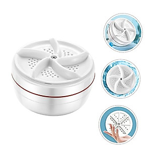 SHOWERORO 3pcs Mini Washing Machine Tiny Washing Machine Portable Washing Machine Sink Washing Machine Hand Washing Machine Portable Dishwasher Mini Portable Washer Sock Washer White Plastic