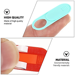 Abaodam 12PCS Phone Camera Cover Slide Plastic Laptop Webcam Covers Webcam Lens Protectors for Computers Cameras Mobile (Assorted Color)