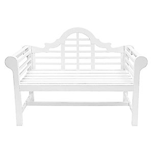 Achla Designs 125-0002 Lutyens Garden, 4 ft White Bench, 48-in L