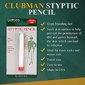 Clubman Styptic Pencil Travel Size - 0.33 oz