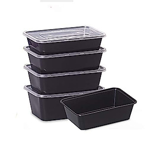 HOMEE Meal Prep Containers 50 Pack/ 26 oz Reusable Food Storage Containers Bento Lunch Box with Lids Made of Plastic, Stackable, Microwavable, Freezer and Dishwasher Safe Use