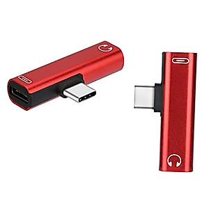 OSALADI 2pcs Type C Audio Adapter Type C Earphone Adapter USB Headphones Telephone headsets Type C Charging Converter USB to 3. 5mm Audio Adapter 2 in 1 Charge Splitter Dispenser Equipment