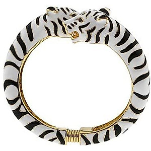 Kenneth Jay Lane Animal Head and Animal Print Bangles - Tiger, Giraffe, Elephant