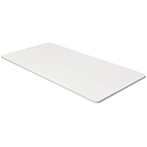 Tangkula 55 x 28 Inches Universal Relevance Table Top, Solid 1 Piece Wooden Desktop for Height Adjustable Electric Standing Desk Frame, Rectangular Countertop for Stand Up Desk (White)