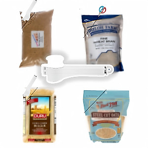 Food Storage Sealing Clips with Pour Spouts, Bag Clips for Food, Kitchen Chip Bag Clips, Plastic Cap Sealer Clips, Great for Kitchen Food Storagec,1pcs While (S_While)