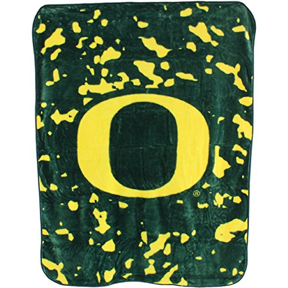 College Covers Everything Comfy Oregon Ducks Soft and Warm Huge Raschel Throw Blanket, 86" x 63"