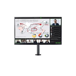 LG 32QP880-B 32'' QHD (2560 x 1440) 75Hz IPS Monitor with USB Type-C and ErgoStand (Renewed)