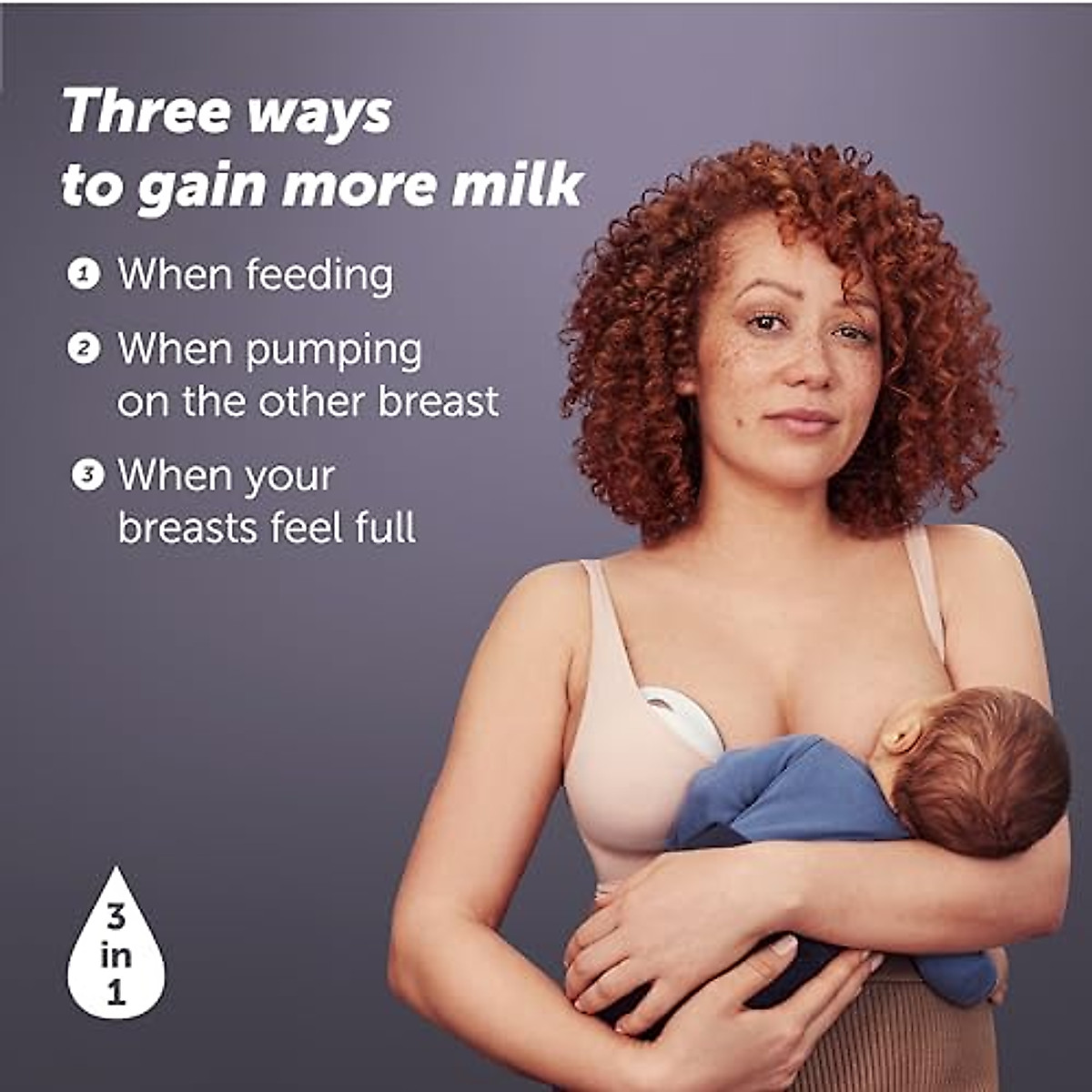 Elvie Curve Manual Wearable Breast Pump | Hands-Free, Kick-Proof, Portable Silicone Pump That Can Be Worn in-Bra for Gentle, Natural Milk Expression | Breast Feeding Essentials White