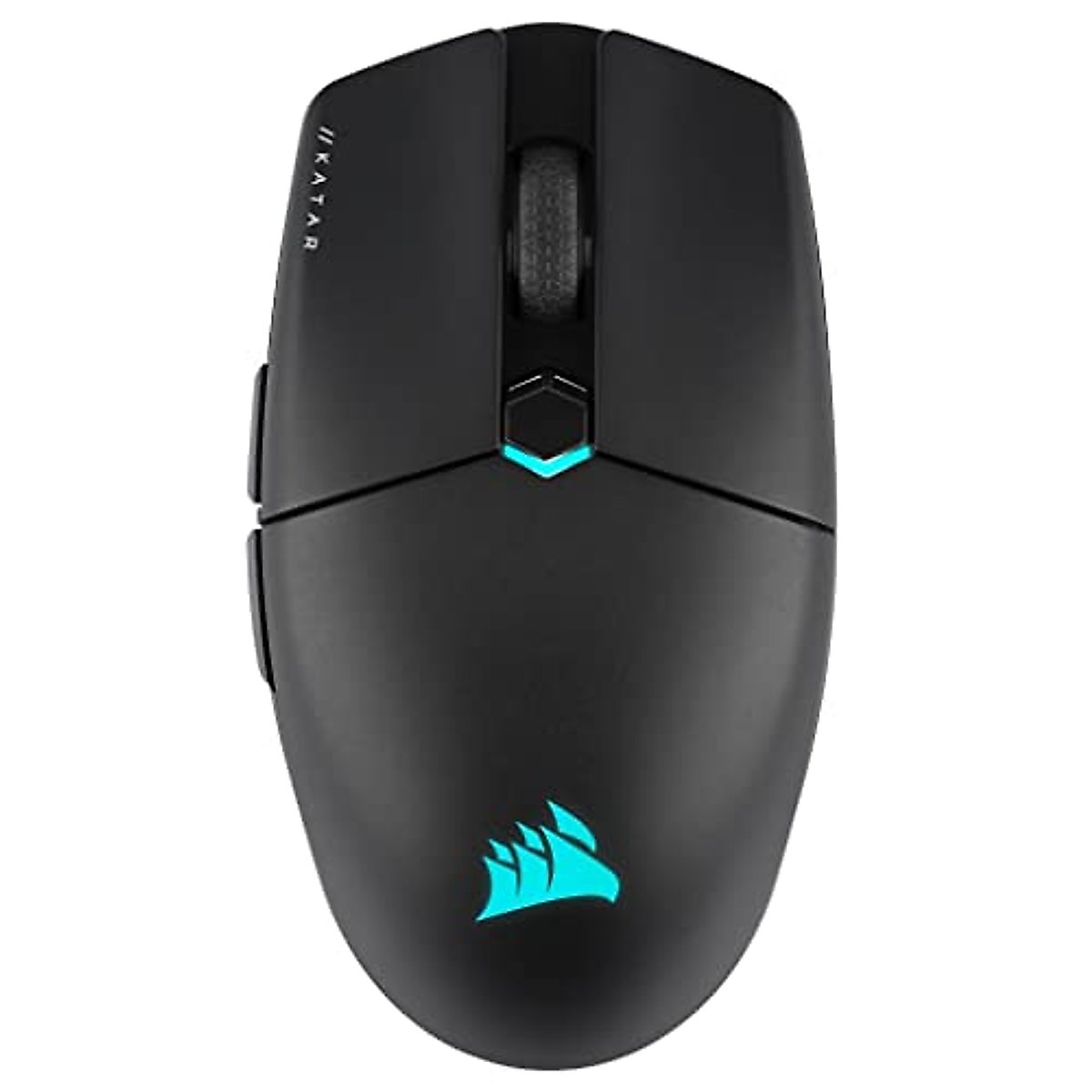 Corsair KATAR Elite Wireless Gaming Mouse - Ultra Lightweight, Marksman 26,000 DPI Optical Sensor, Sub-1ms Slipstream Wireless Connection, Up to 110 Hours of Rechargeable Battery Life - Black