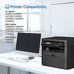 LxTek Compatible Toner Cartridge Replacement for Brother TN660 TN-660 TN630 TN-630 to Compatible with MFC-L2740DW HL-L2300D HL-L2380DW HL-L2340DW HL-L2320D DCP-L2540DW Printer(4 Black), High Yield