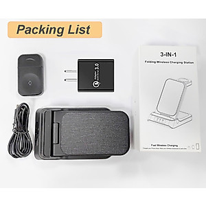 Wireless Charger for Google, 3 in 1 Charging Station for Google Pixel 7/7A/7 Pro/6/6 Pro/5/4/3/XL/Pixel Fold, Pixel Buds Pro, Charger for Google Pixel Watch (Not for Pixel Watch 2)