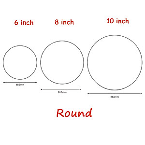 EORTA 6/8/10 Inch Cake Mold Ring Stainless Steel Pancake/Biscuit/Dough Cutter Tier Cake Maker for Baking, Layering, Decorating, Molding, Cooking, Round