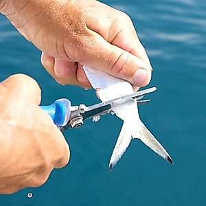 Cuda 8-Inch Titanium-Bonded Snip Fishing Scissors with Micro Serrated Edges (18825)