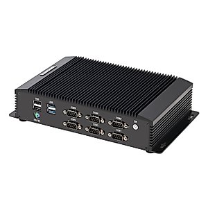 KINGDEL i5 8th Gen. CPU Desktop Computer, Office Computer with 8GB RAM, 128GB SSD, 6xCOM, 4xUSB 3.0, 4xUSB 2.0, 2xLAN, GPIO, HD Port, VGA, Fanless
