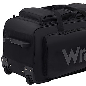 Wrangler Wesley Rolling Duffel Bag, Black, Large 30-Inch