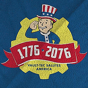 JUST FUNKY Fallout Nuka-Cola Round Fleece Blanket, Throw, Decor, Bedding [45 x 60 inches]