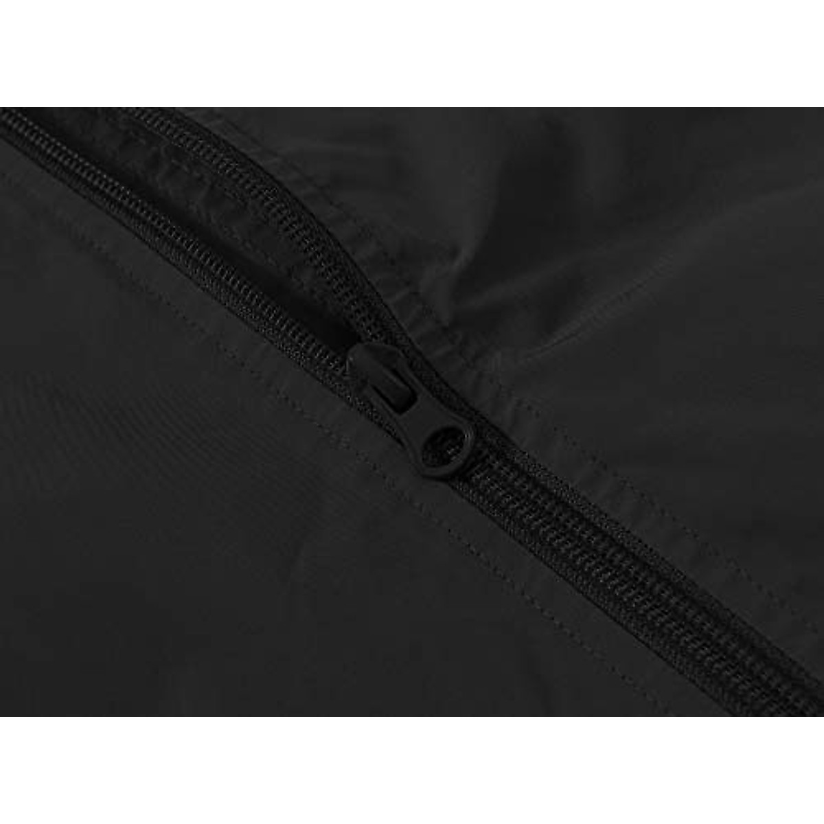 TBMPOY Men's Windproof Bomber Jackets Lightweight Track Jackets Spring Casual Windbreaker Outdoor Coat Black M