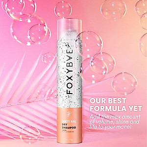 FoxyBae Volumizing Dry Shampoo Spray for Women - With Biotin for Hair Growth - For Dark, Brunette & Blonde Hair - Refreshing & Non-Toxic