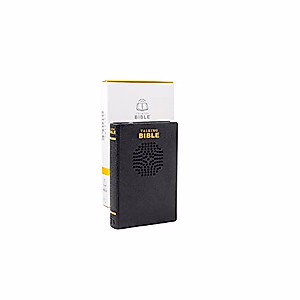 Talking Bible - Electronic Holy Bible Audio Player in English for Seniors, Kids and The Blind, Solar Powered, ESV (English Standard Version), Black