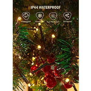 Christmas Tree Lights Outdoor Cluster Lights - 1000 LED 50 Ft Christmas Firecrackers String Lights, 8 Modes Timer Remote Waterproof Plug in Twinkle Fairy Lights for Xmas Tree Garland Window Party