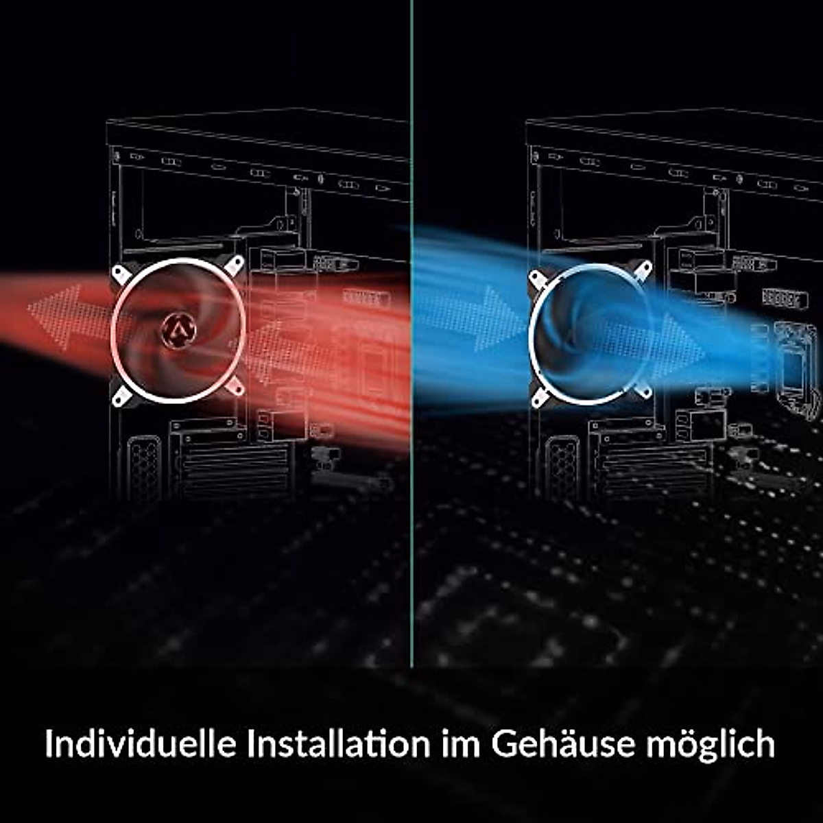 ARCTIC BioniX P120 - PC Fan, 120mm Gaming Case Fan with PWM Sharing Technology (PST), Pressure-optimised, Quiet Motor, Computer, Fan Speed: 200-2100 RPM - White