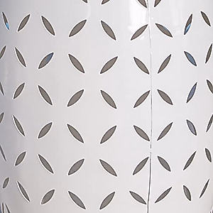 Christopher Knight Home Lilac Outdoor 12" Iron Side Table, White