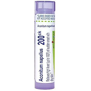 Boiron Aconitum Napellus 200Ck Homeopathic Medicine for Fever - 80 Pellets
