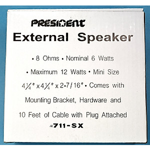 4 Inch 10 Watt External CB Radio Speaker - Workman 711-SX