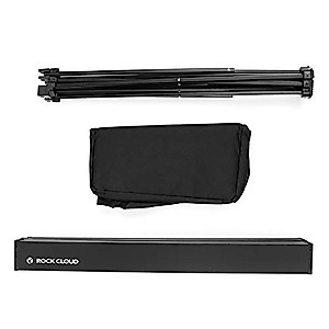 ROCK CLOUD Portable Camping Table Ultralight Aluminum Camp Table with Storage Bag Folding Beach Table for Camping Hiking Backpacking Outdoor Picnic, Size M