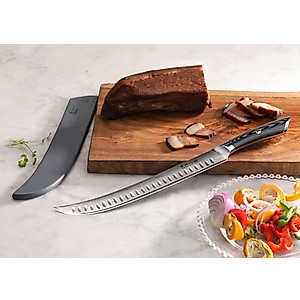 Cangshan NAKA Series 12-inch Butcher Knife with Sheath, Forged X-7 Steel, 503046