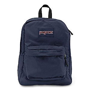JanSport, Superbreak Backpack, Navy Blue, One Size.